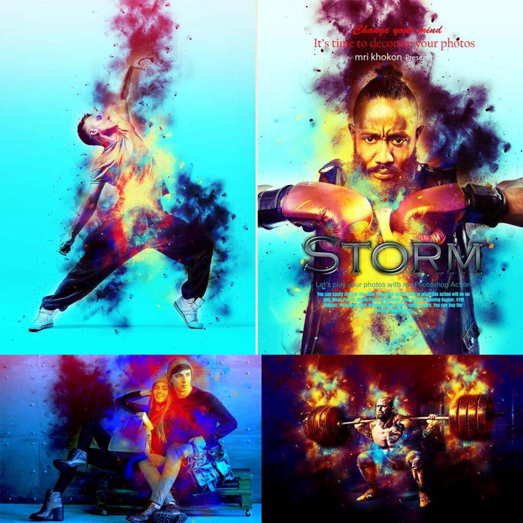 Storm & Smoke Photoshop Action - MasterBundles