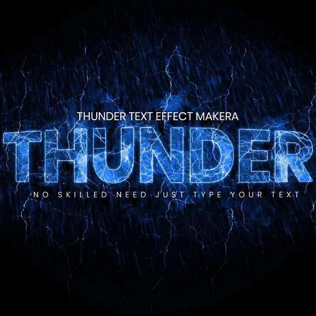 Thunder Text Effect Maker Masterbundles 