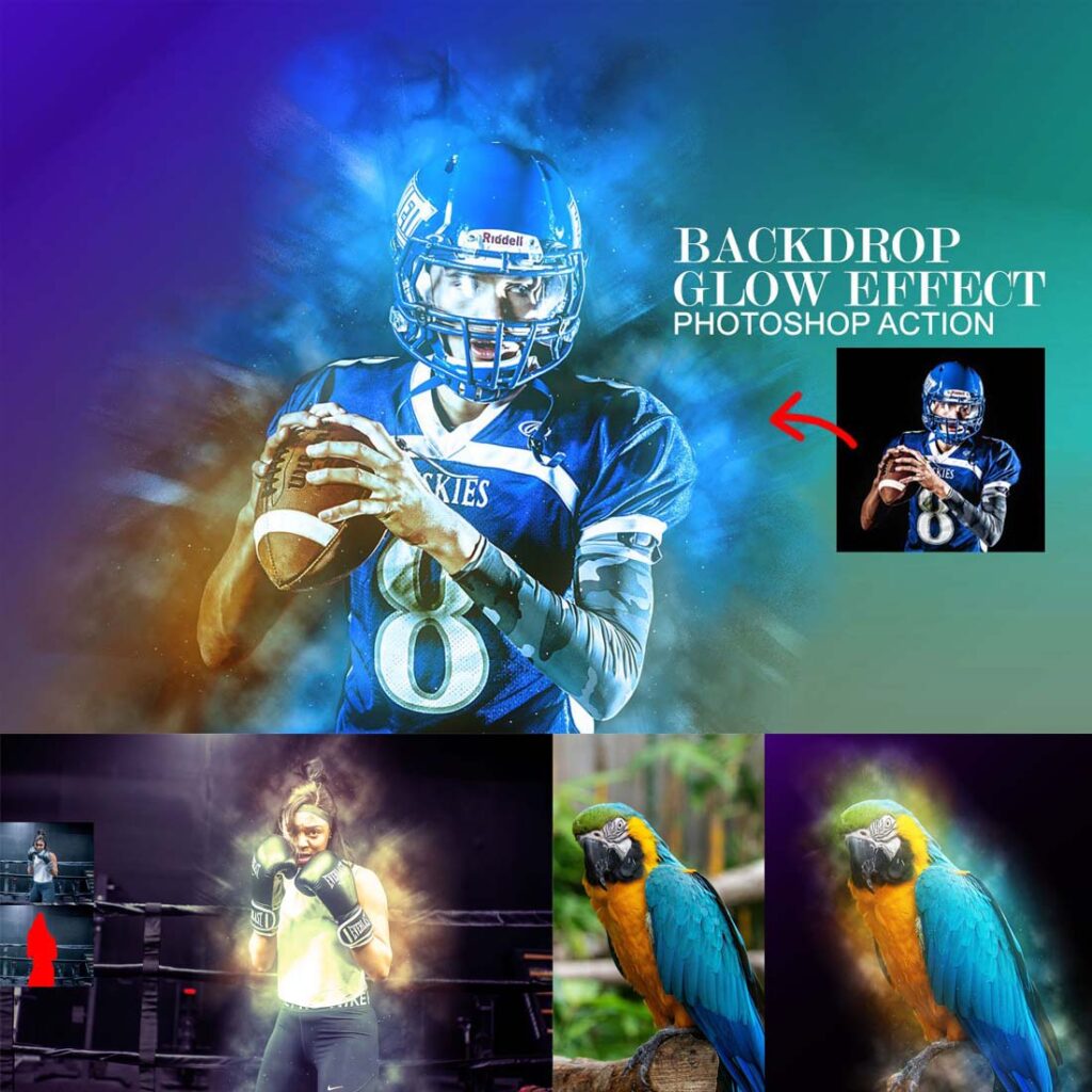 Backdrop Glow Effect - MasterBundles