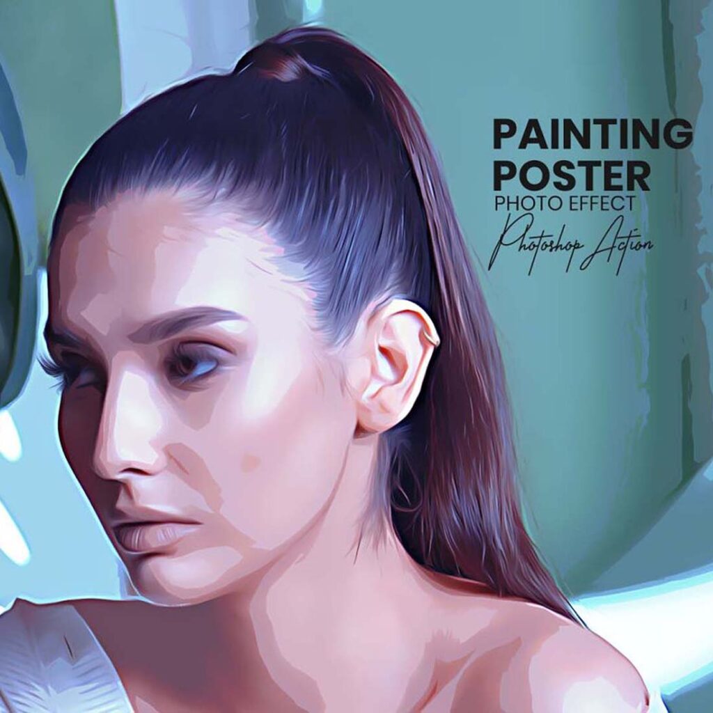 Painting Poster Photoshop Action - MasterBundles