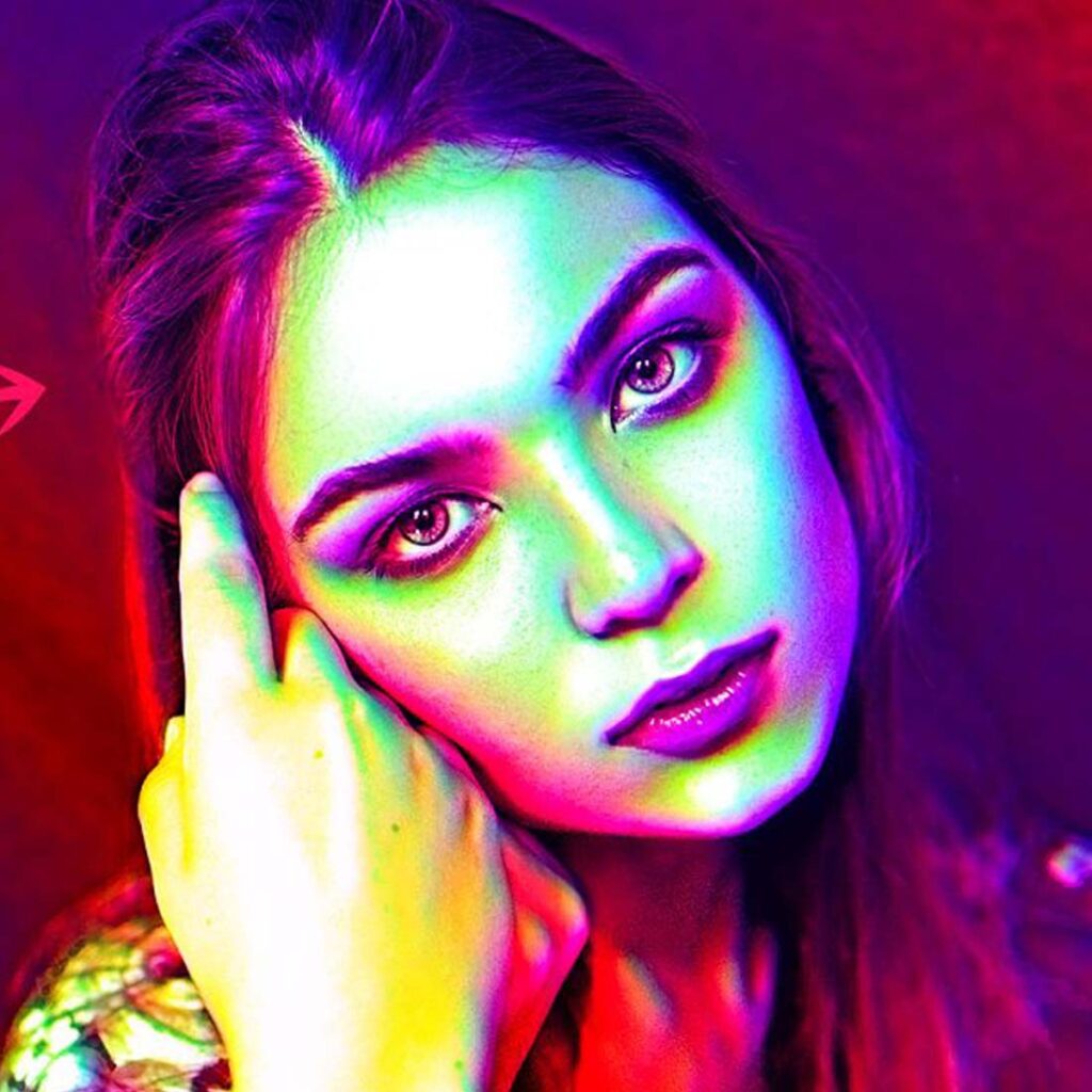 Neon Color Light Photo Effect - MasterBundles