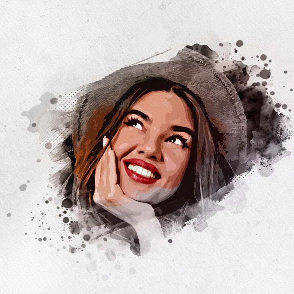 Face Art Photo Effect Template - MasterBundles