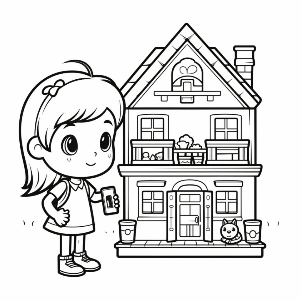 Girls coloring pages - MasterBundles