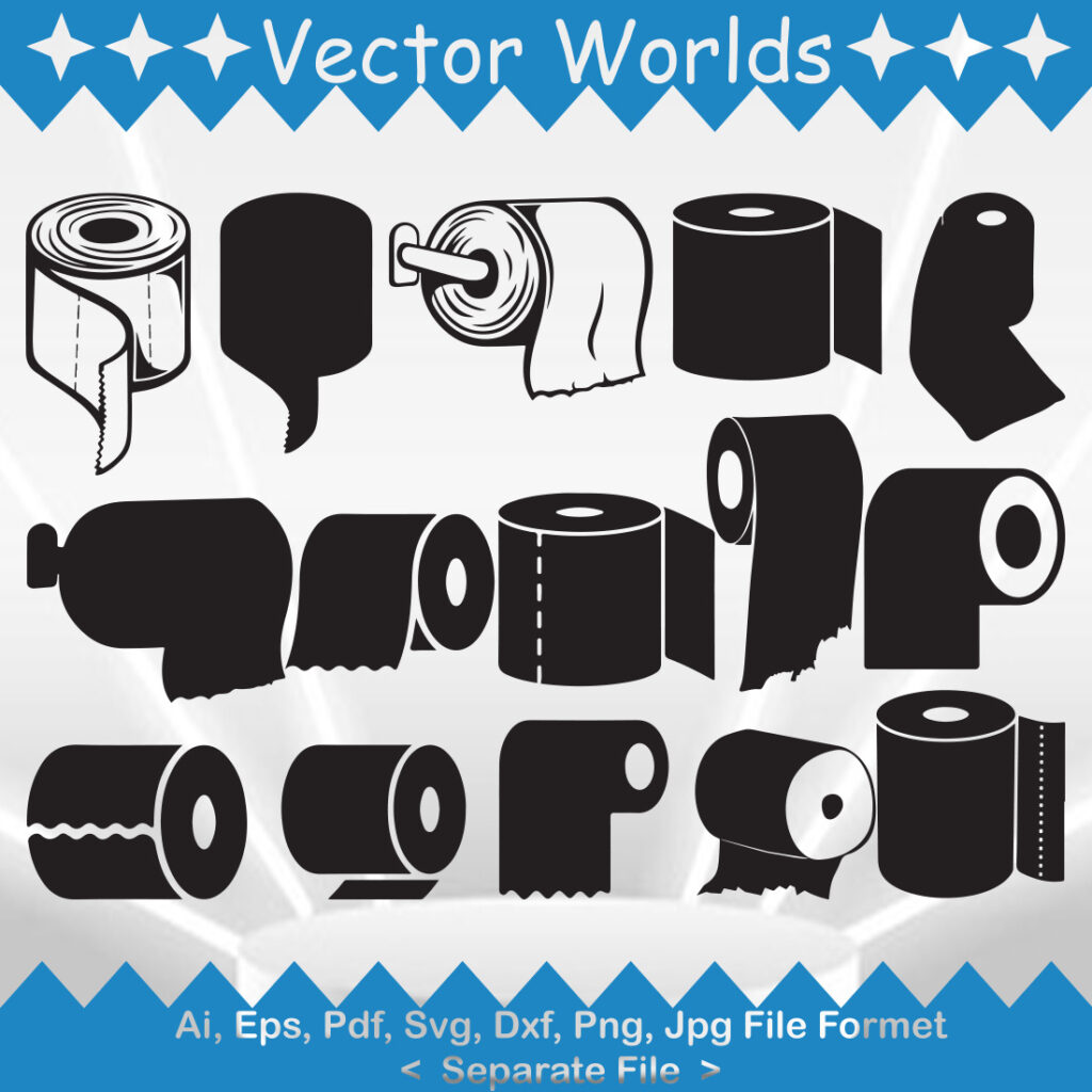 Toilet Paper SVG Vector Design - MasterBundles