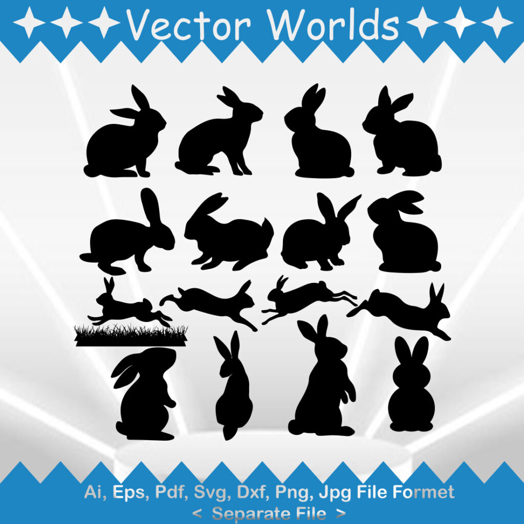 Rabbit SVG Vector Design - MasterBundles