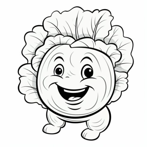 Vegetables coloring pages - MasterBundles