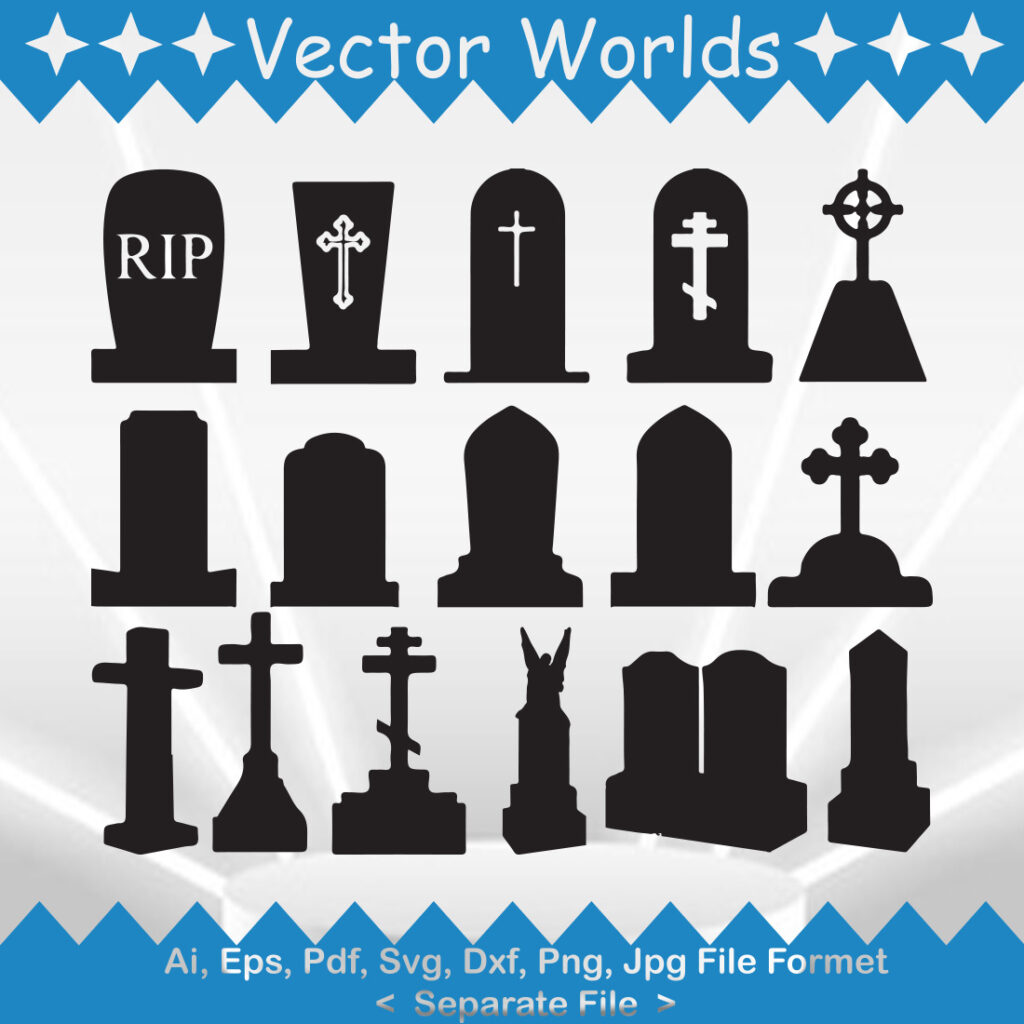 Tombstone SVG Vector Design - MasterBundles