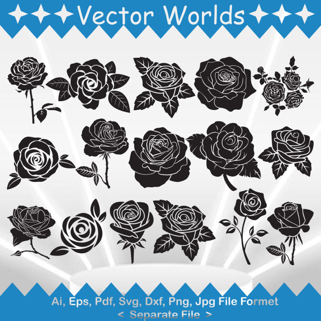 Rose SVG Vector Design - MasterBundles
