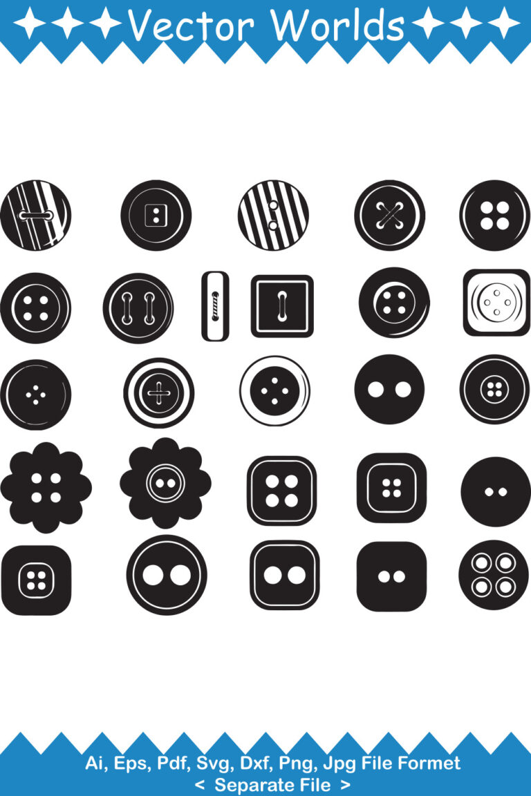 Sewing Button SVG Vector Design - MasterBundles