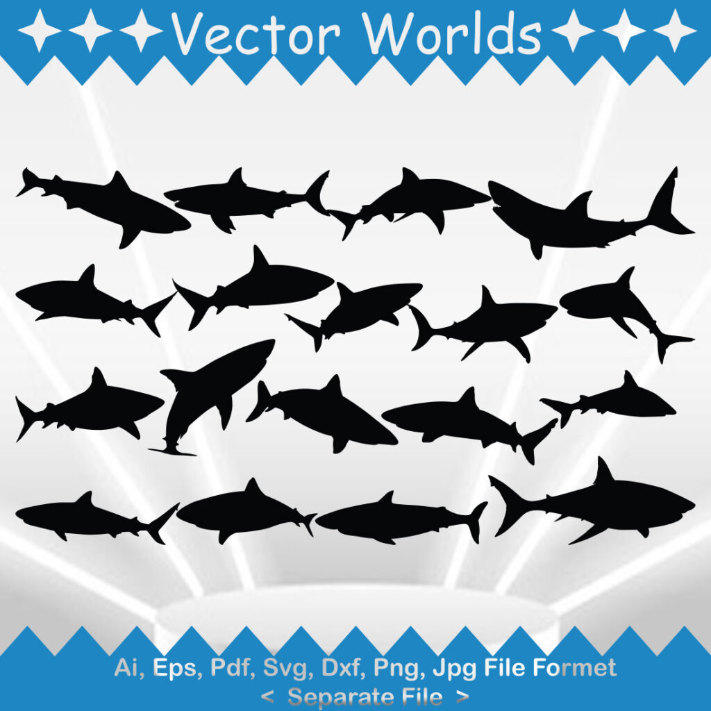 Shark SVG Vector Design - MasterBundles