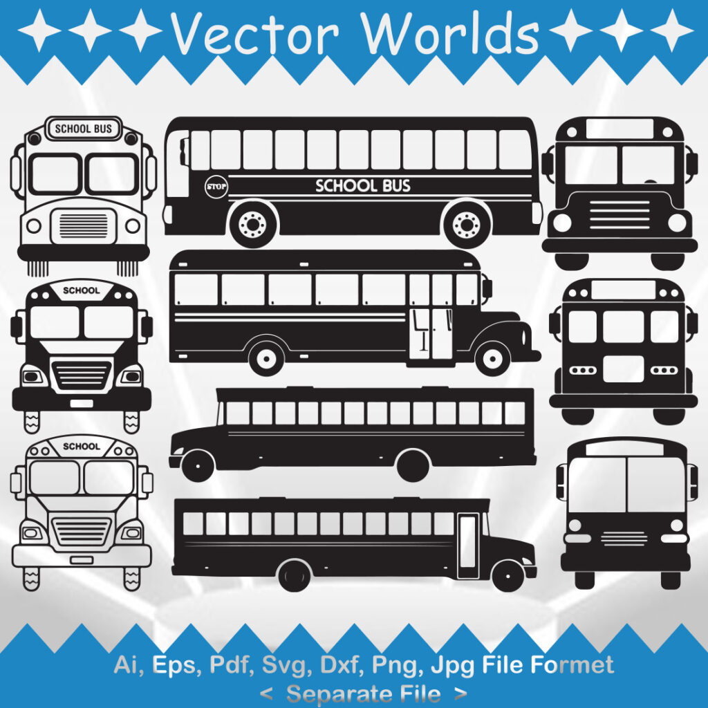 School Bus SVG Vector Design - MasterBundles