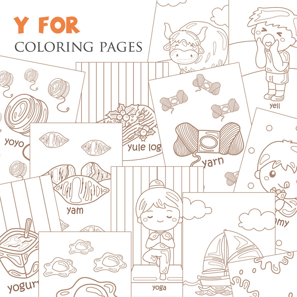 Alphabet Y For Vocabulary School Letter Reading Writing Font Study ...