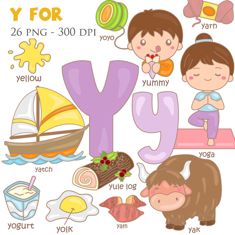 Alphabet Y For Vocabulary School Letter Reading Writing Font Study ...