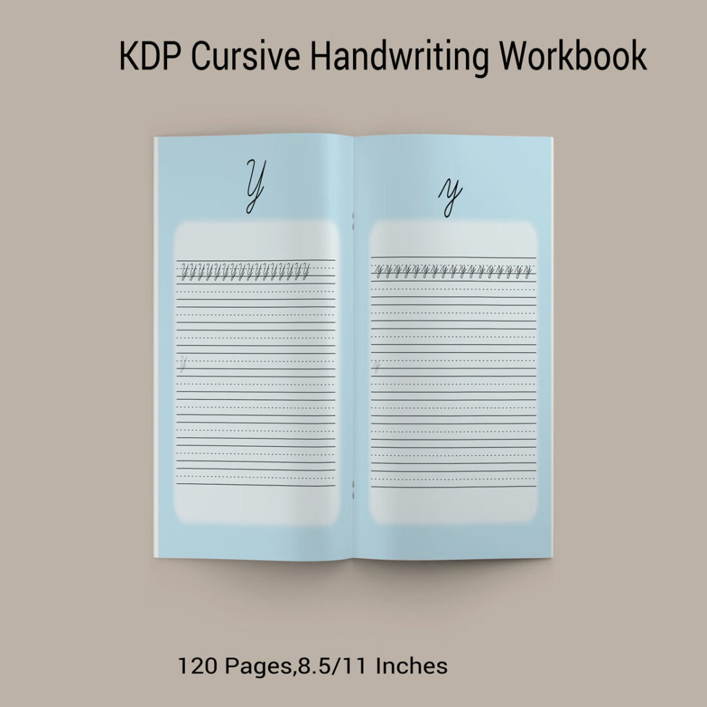 KDP Cursive Handwriting Workbook - MasterBundles