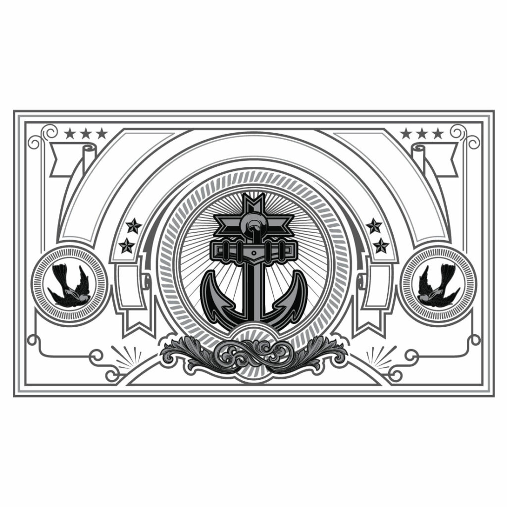 Rectangle Vintage Badges in Vector - MasterBundles