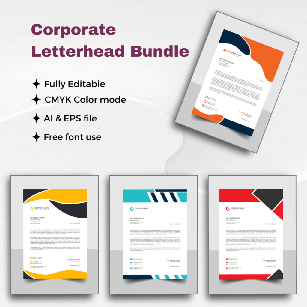Business Branding Letterhead - MasterBundles