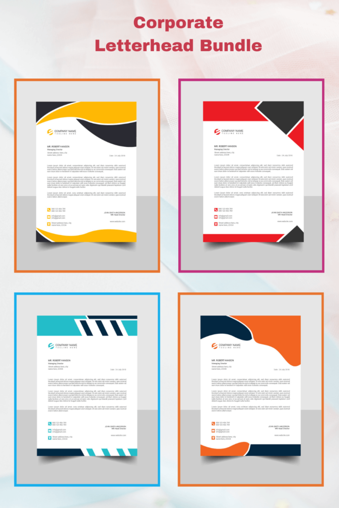 Business Branding Letterhead - MasterBundles
