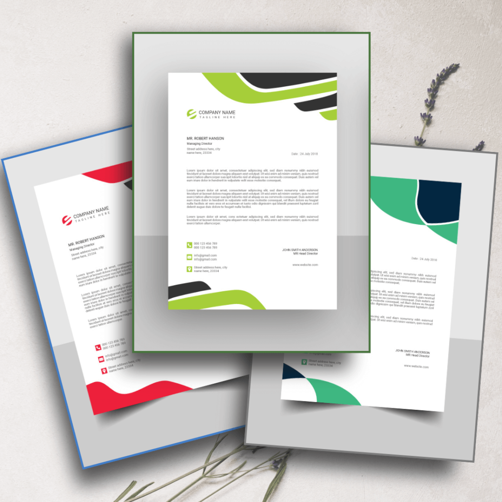 Stylish Professional Letterhead Design - MasterBundles