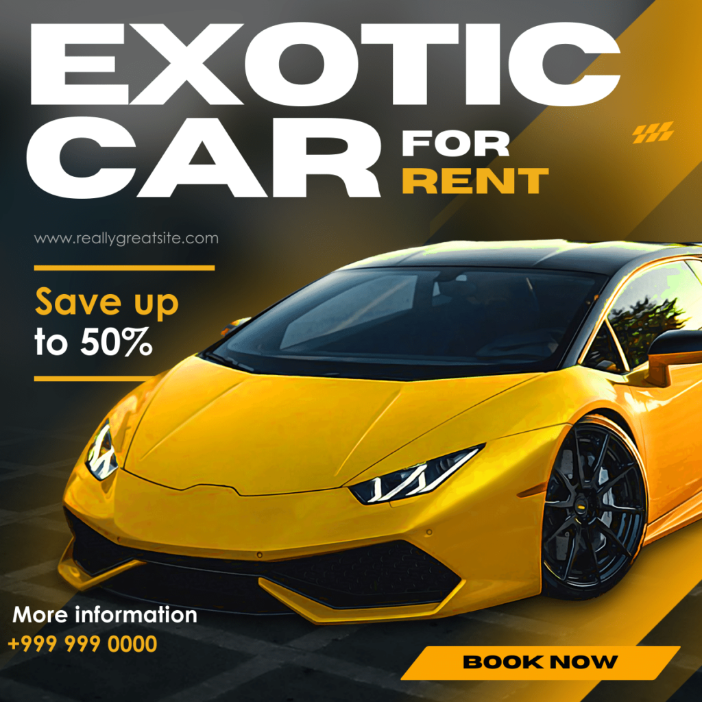 5 Rent Cars Social Media Post Templates Bundle - MasterBundles