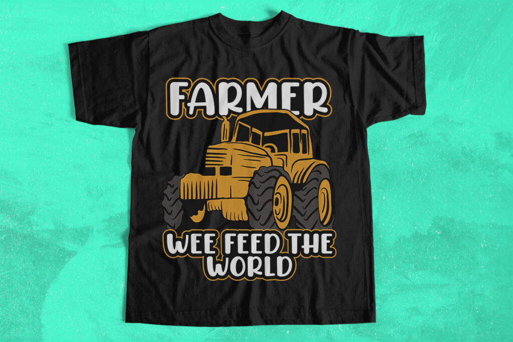 Farmer T-shirt Designs Vector Bundle, Farming T shirt Designs ...