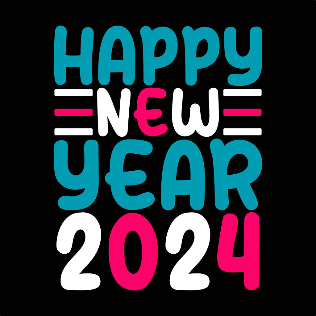 HAPPY NEW YER T SHIRT DESIGN 2024 - MasterBundles
