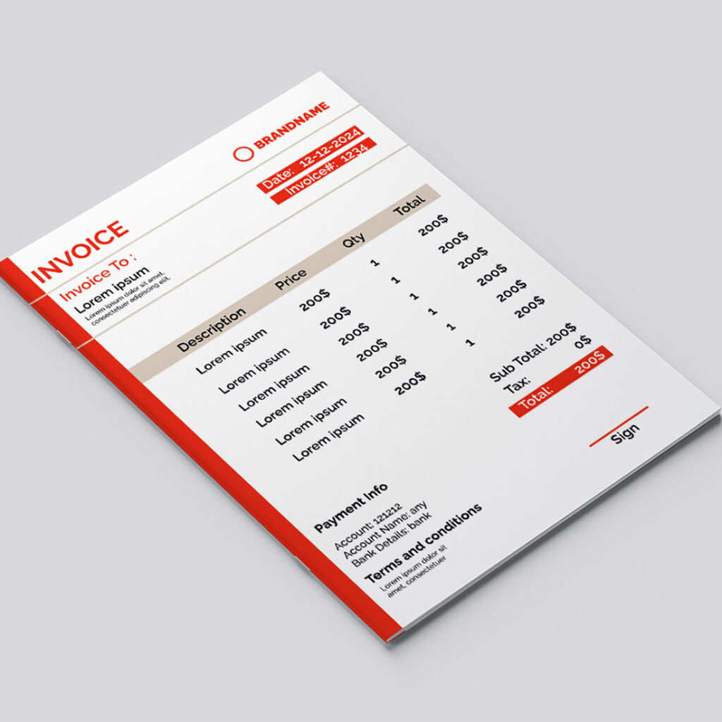 corporate business invoice template - MasterBundles