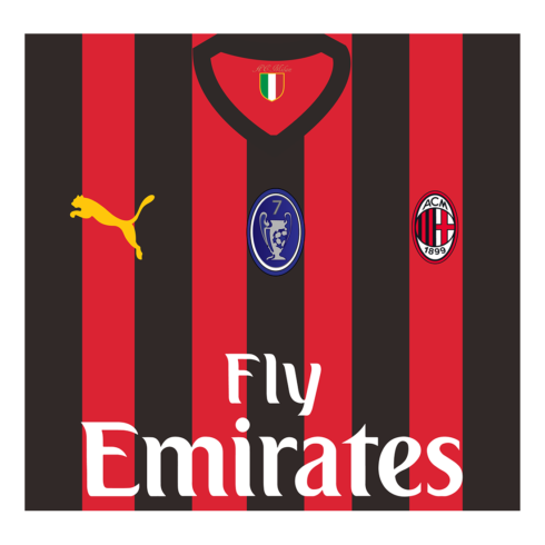 AC Milan kit design - MasterBundles