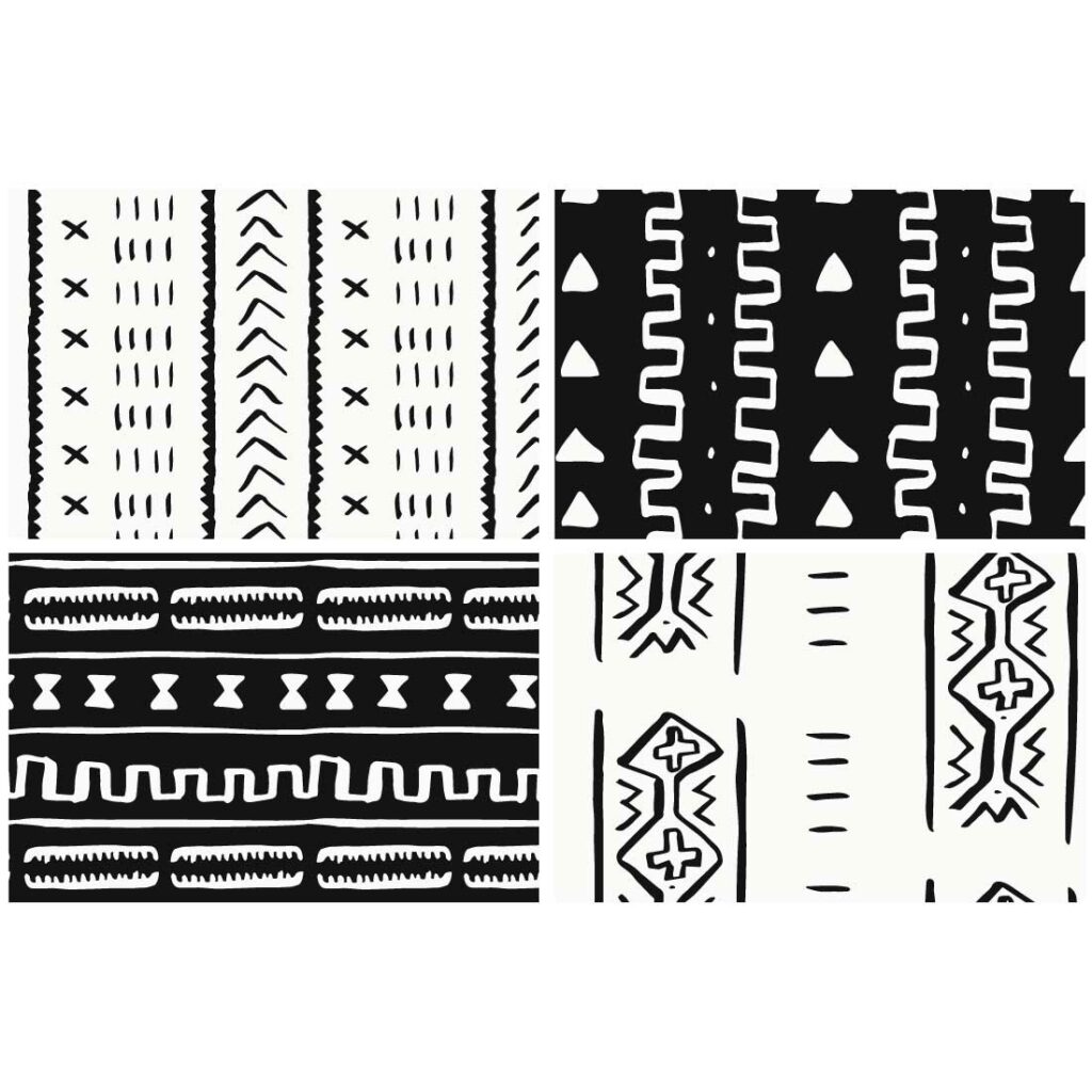 African Mudcloth Patterns in Vector - MasterBundles