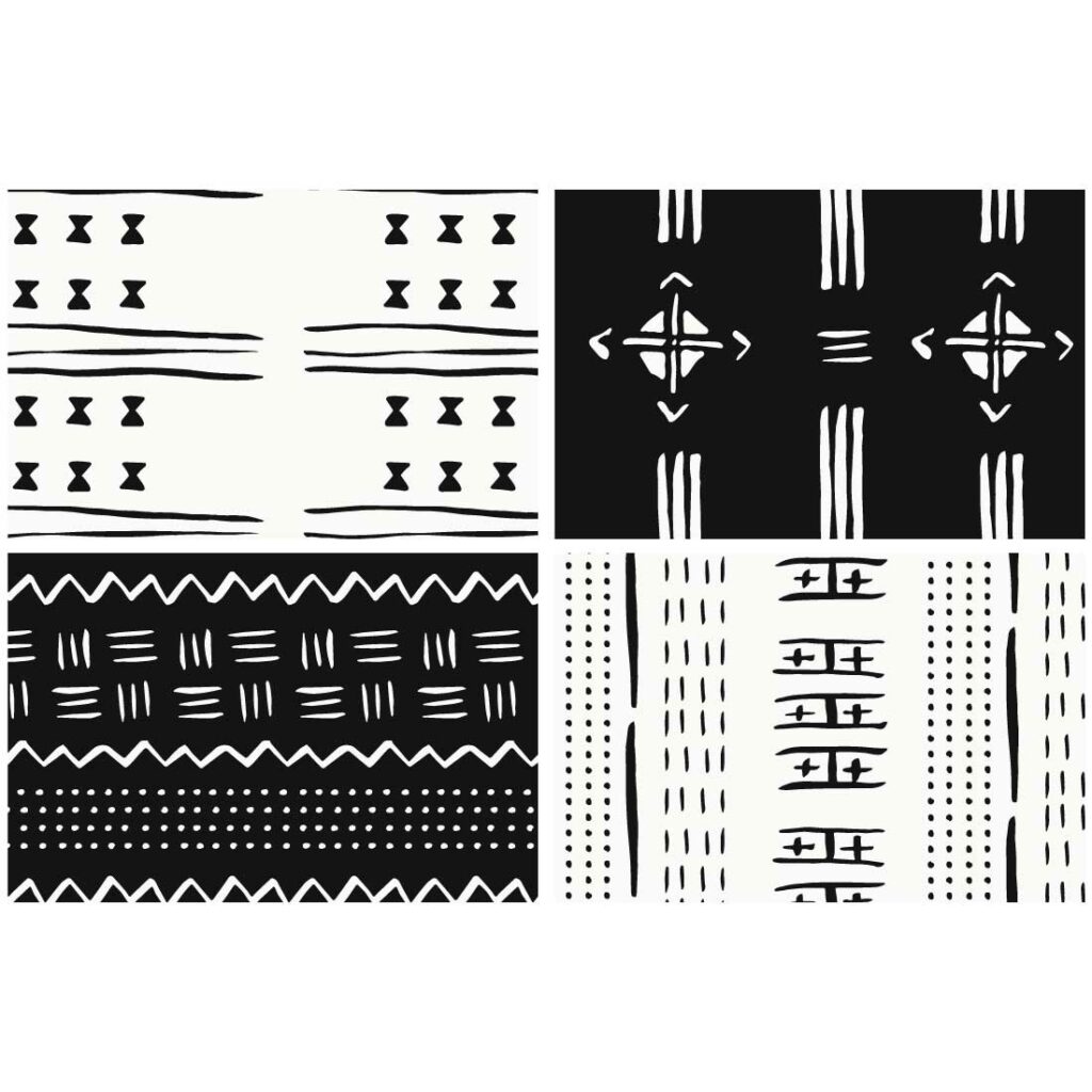 African Mudcloth Patterns in Vector - MasterBundles