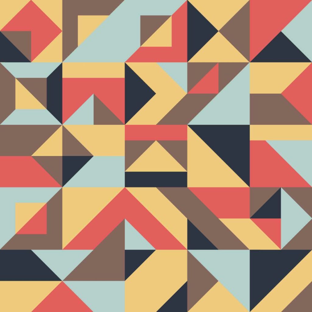 Abstract Geometric Triangles Patterns in Vector - MasterBundles