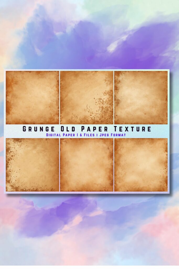 Old Grunge Paper Texture Digital Papers - MasterBundles