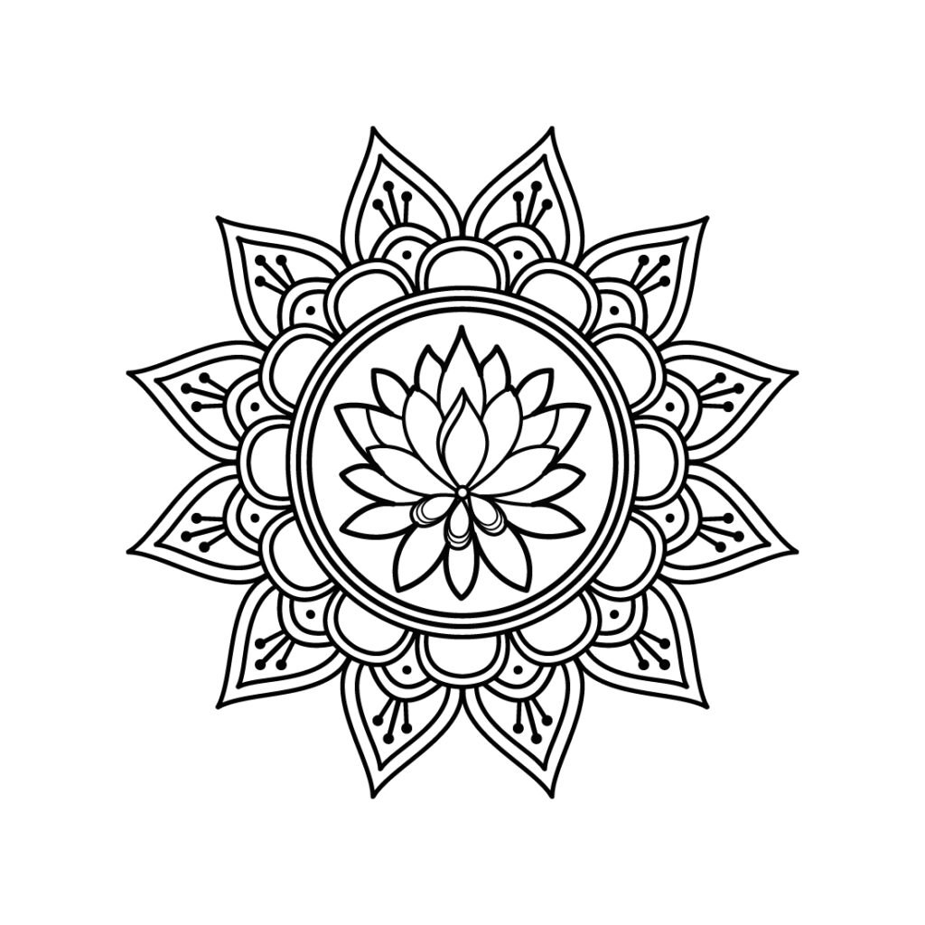 Bundle of 10 Mandala Coloring Book Pages - MasterBundles