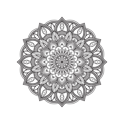 Bundle of 10 Relaxation Mandalas Coloring Book Pages - MasterBundles