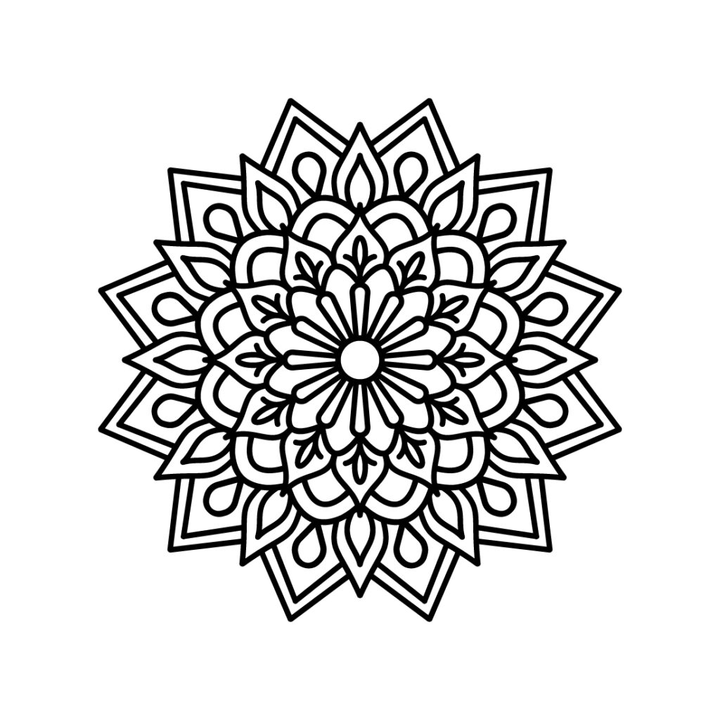 Bundle of 10 Relaxation Mandalas for Paper Cutting or Coloring Book ...