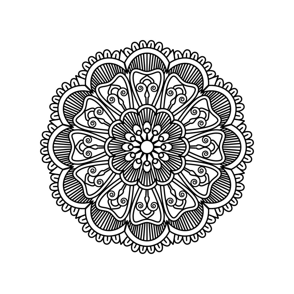 Bundle of 10 Relaxation Mandalas for Paper Cutting or Coloring Book ...