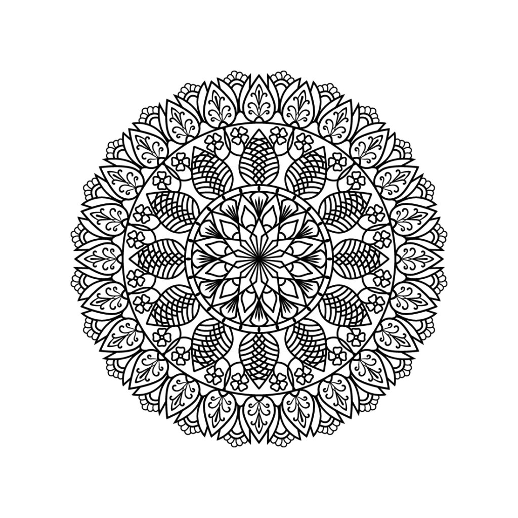 Bundle of 10 Mindfulness Mandalas for Paper Cutting or Coloring Books ...