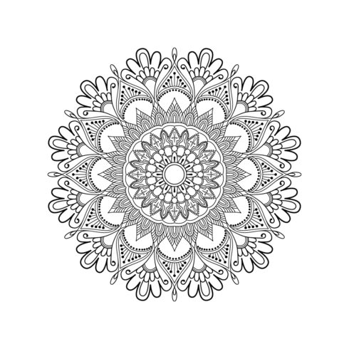 Bundle of 10 Mandala Coloring Book pages - MasterBundles