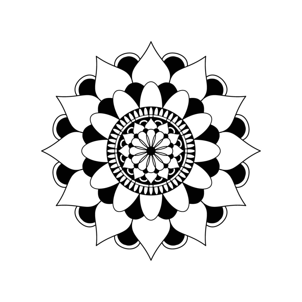 Bundle of 10 Mindfulness Mandalas for Paper Cutting or Coloring Books ...