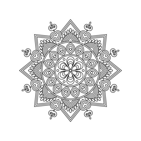 Bundle of 10 Relaxation Mandalas Coloring Book Pages - MasterBundles