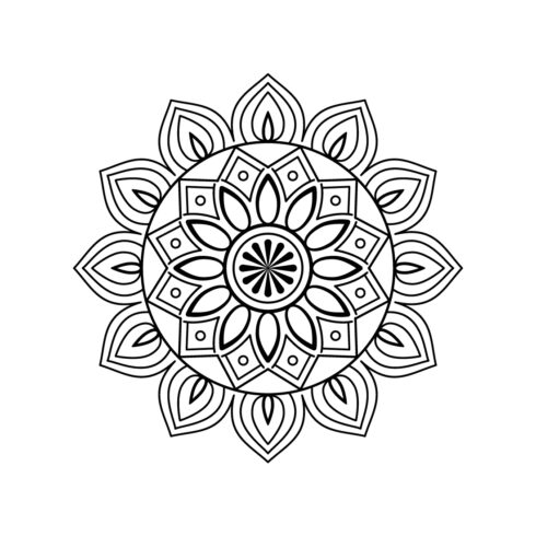 Bundle of 10 Mandala Coloring Book Pages - MasterBundles
