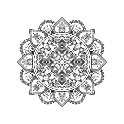 Bundle of 10 Mandala Coloring Book pages - MasterBundles