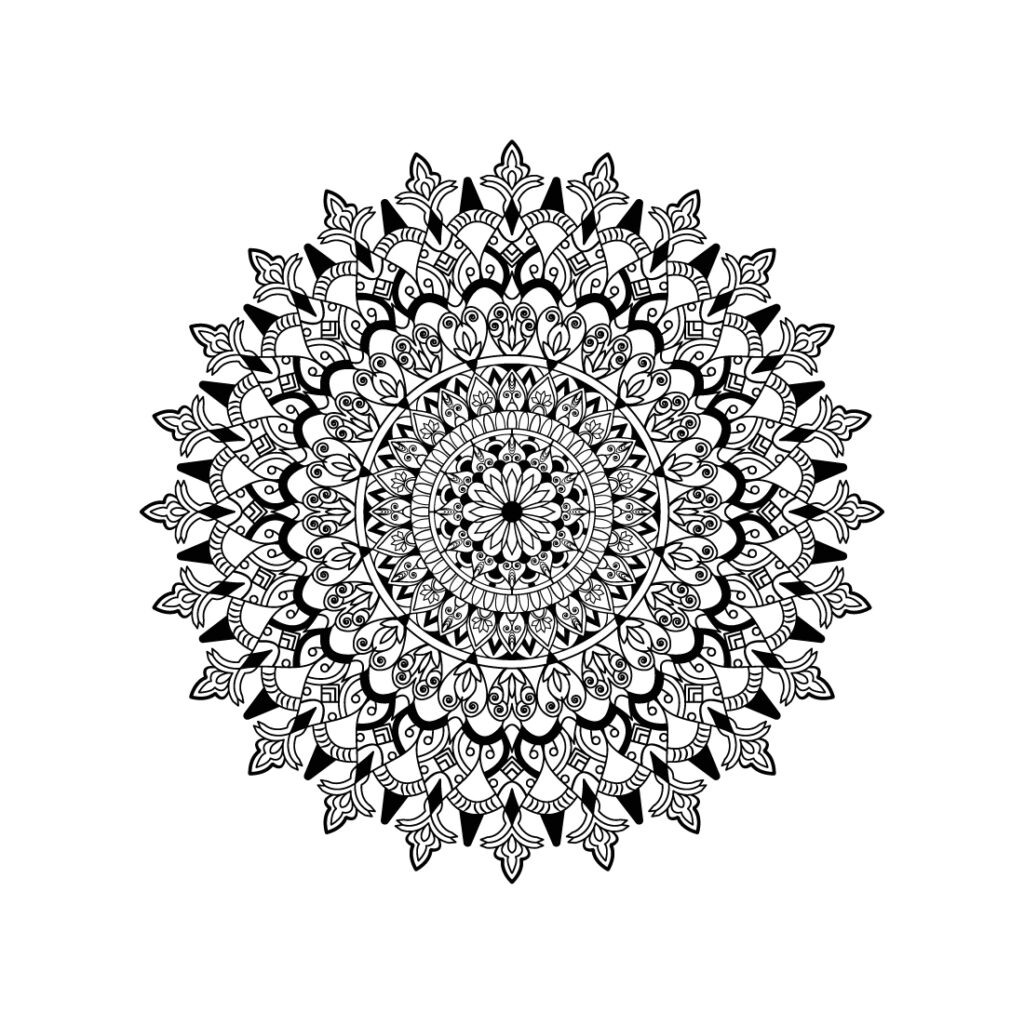 Bundle of 10 Relaxation Mandalas for Paper Cutting or Coloring Book ...