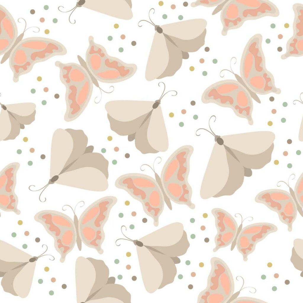 Butterfly Seamless Pattern in Vector - MasterBundles