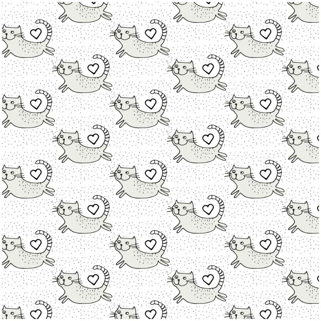 Cat Patterns in Vector - MasterBundles