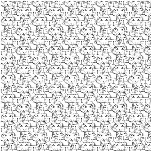 Cat Patterns in Vector - MasterBundles