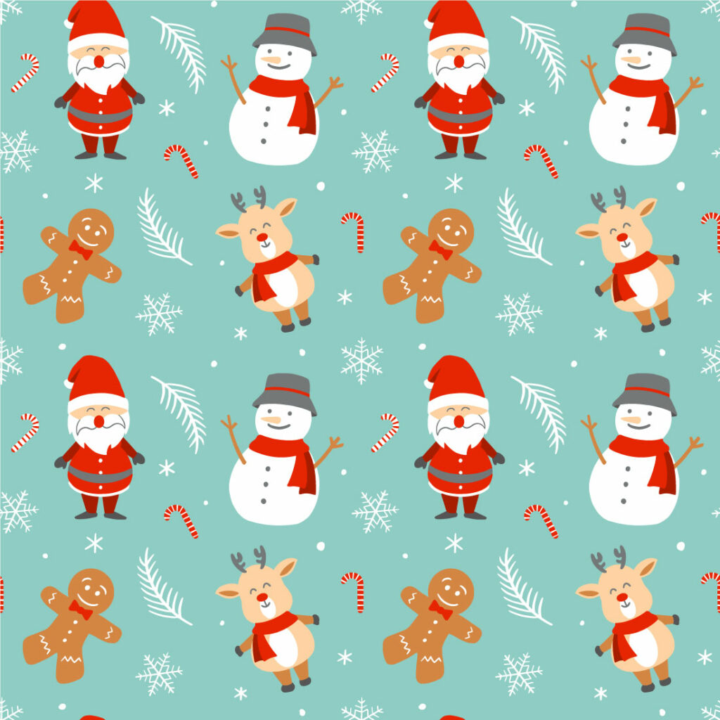 Christmas Seamless Pattern Design in Vector - MasterBundles