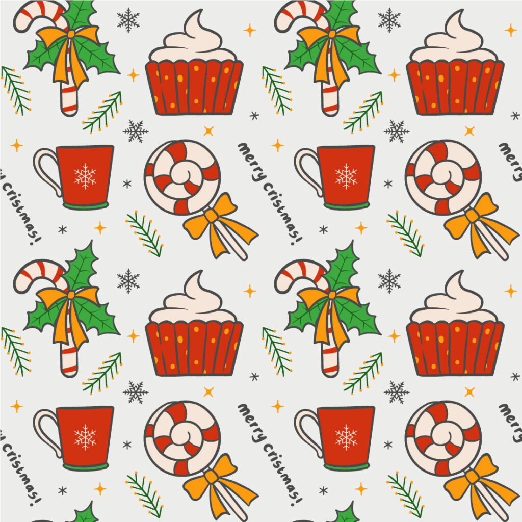 Christmas Seamless Pattern Design in Vector - MasterBundles