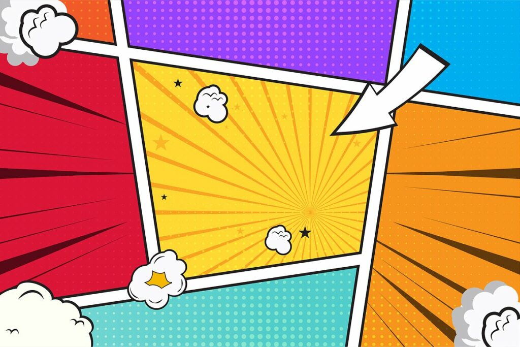 48 Vector Comic Background Bundle - MasterBundles