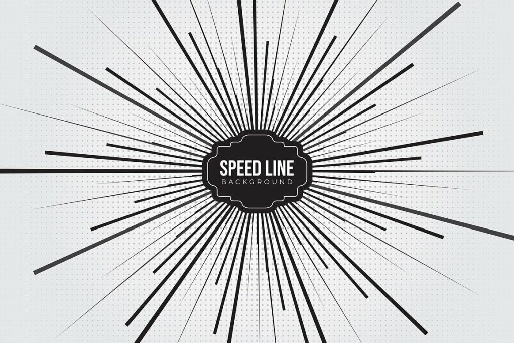 100 Comic Speed Line Vector Design - MasterBundles