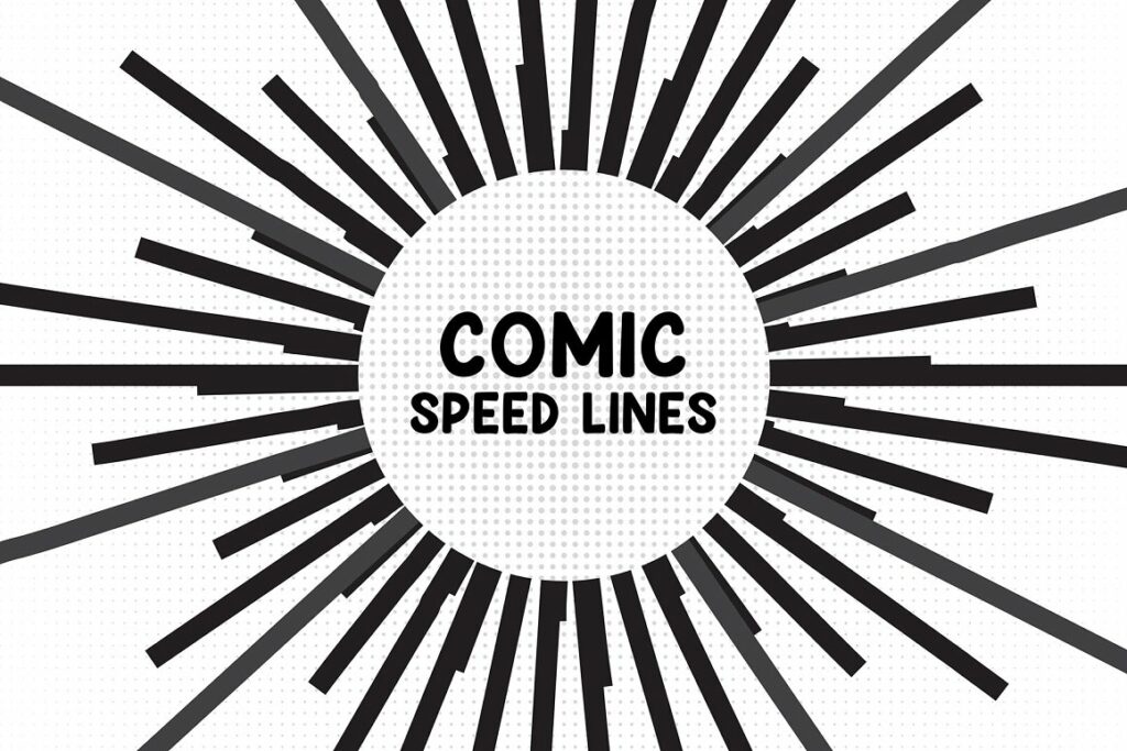 100 Comic Speed Line Vector Design - MasterBundles